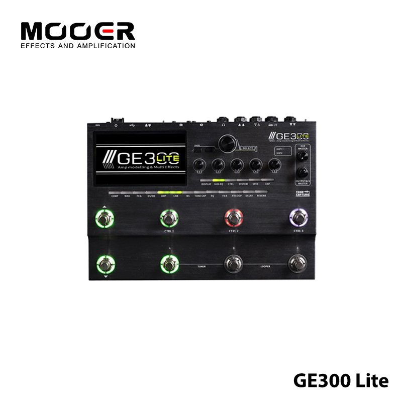 MOOER GE300 Lite Guitar Amp Modelling Processor Synth Pedal ...