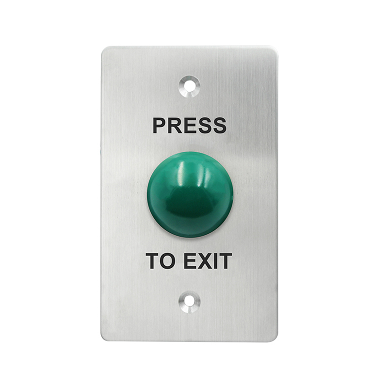 Stainless steel push to exit button green mushroom exit button ...