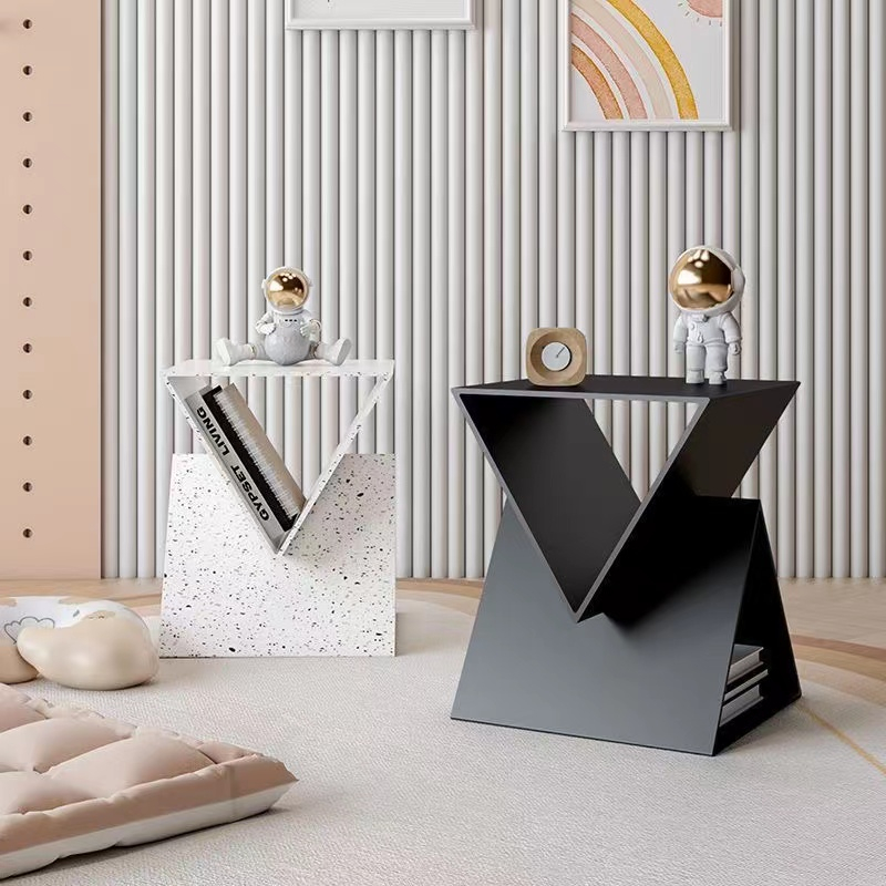 Designer Triangle Sofa Side Table Balcony Small Table Corner Table ...