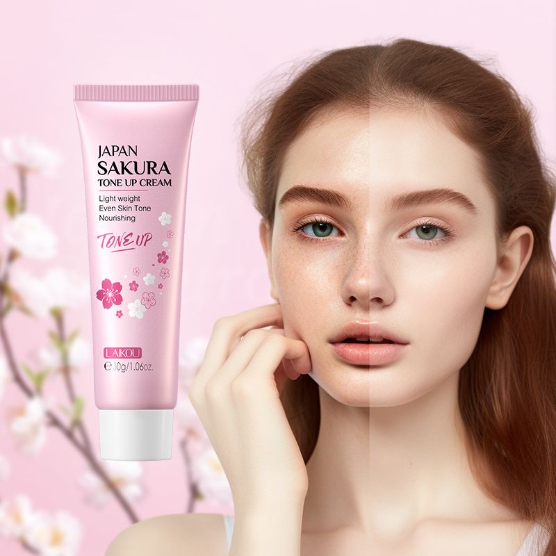 LAIKOU Japan Sakura Tone Up Cream Brightening Nourishing Reduce Skin Dullness 30g | Shopee ...