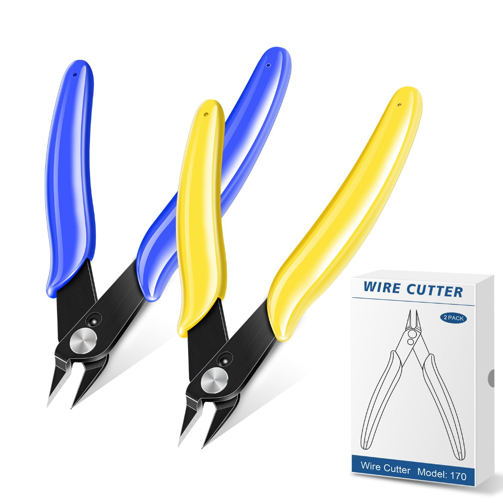 NICE-POWER Micro Wire Cutters, 5 inch 170 Mini Flush cutters, Nippers ...