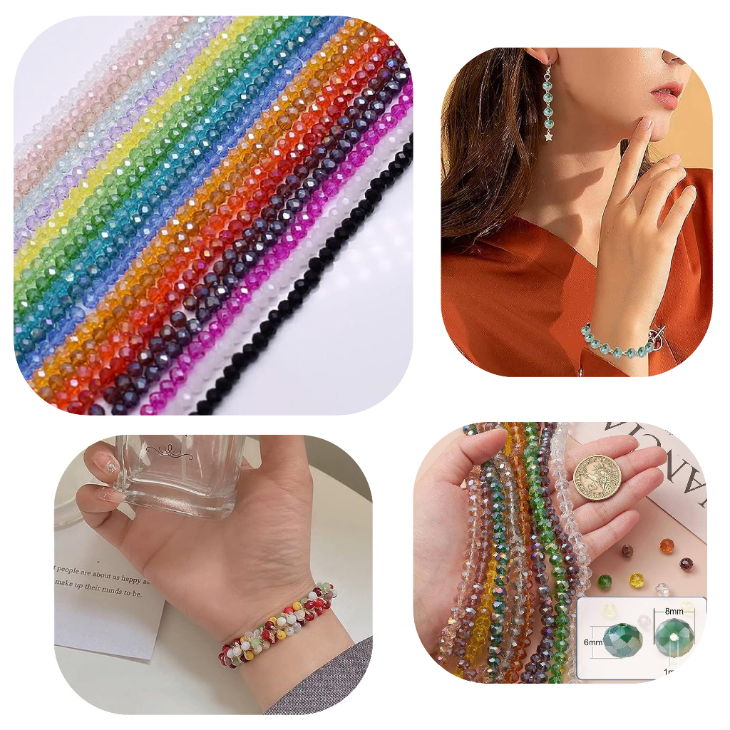 Hot Sale 4mm 6mm 8mm AB Color Glass Crystal Beads Strand for DIY ...