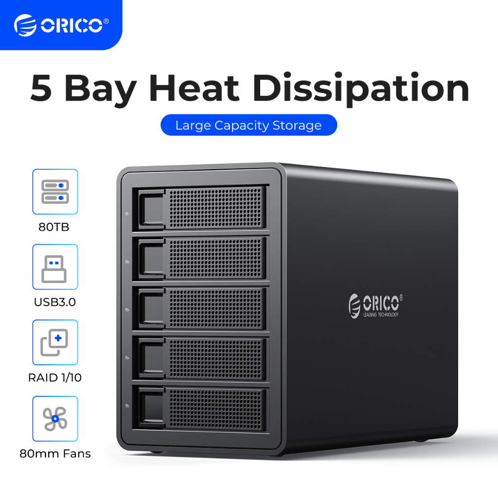 Orico 35 Series Magnetic Array Hard Drive Cabinet Multi-Disk 3.5-Inch ...