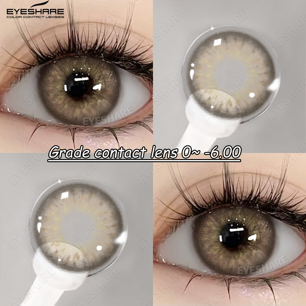Eyeshare Graded Contact Lenses Myakhie Brown 0- ~-6.00 Natural Soft ...