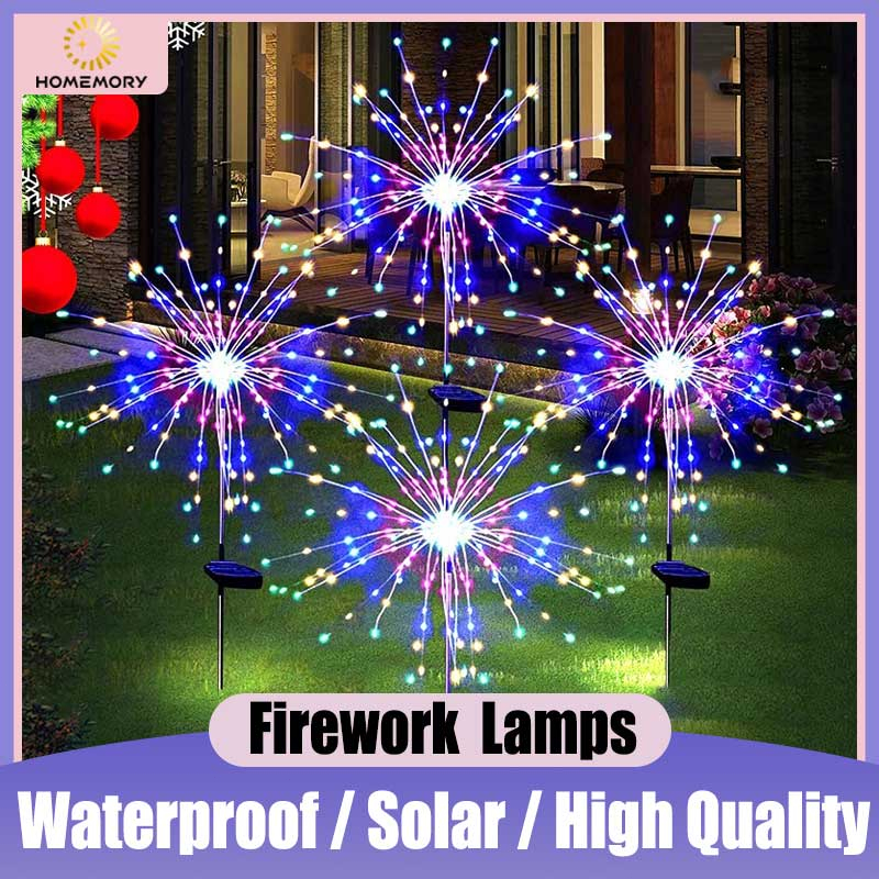 Homemory Firework Light Solar Christmas Lights Outdoor Waterproof ...