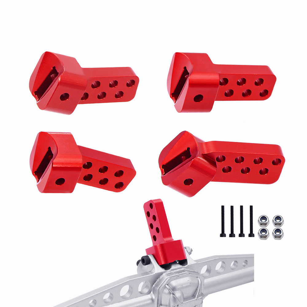 Aluminum CNC Rear Link Riser 4 Angles for AR45 AR45P Axle 1/10 RC ...