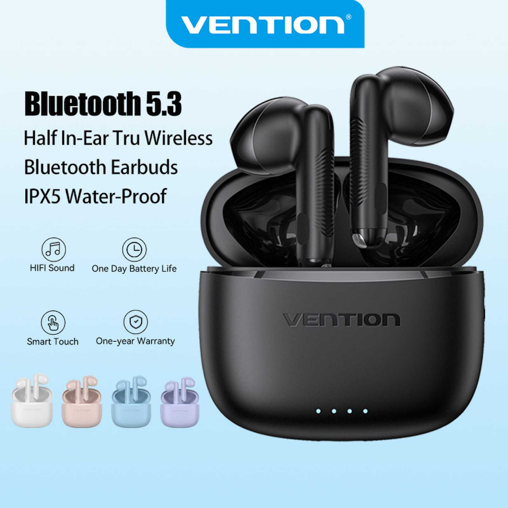 Vention TWS Bluetooth Earphones ELF E03 Touch Control Headset Bluetooth ...