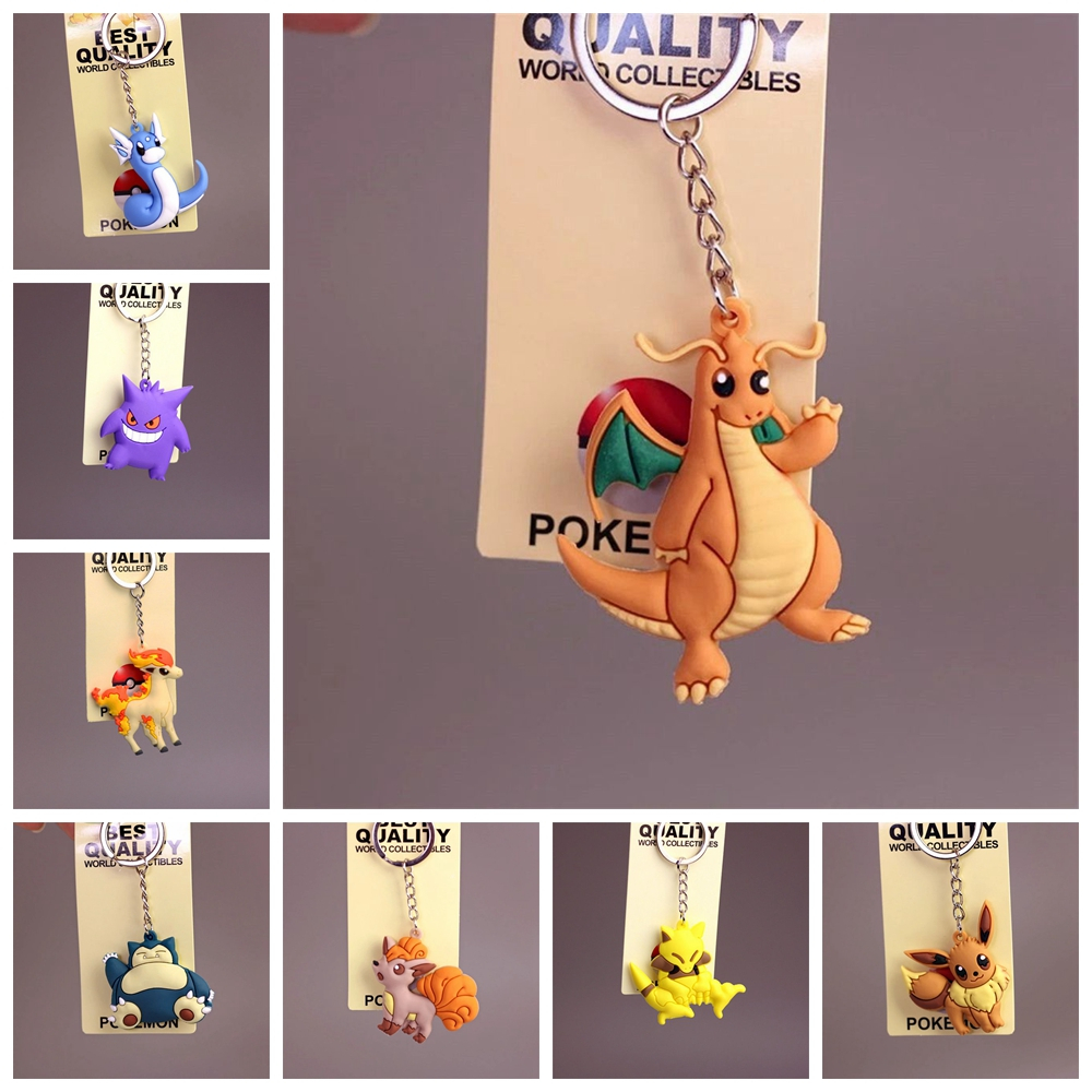 MALCOLM Pokemon Key Chain Birthday Gifts Japan Anime Charizard Vulpix ...