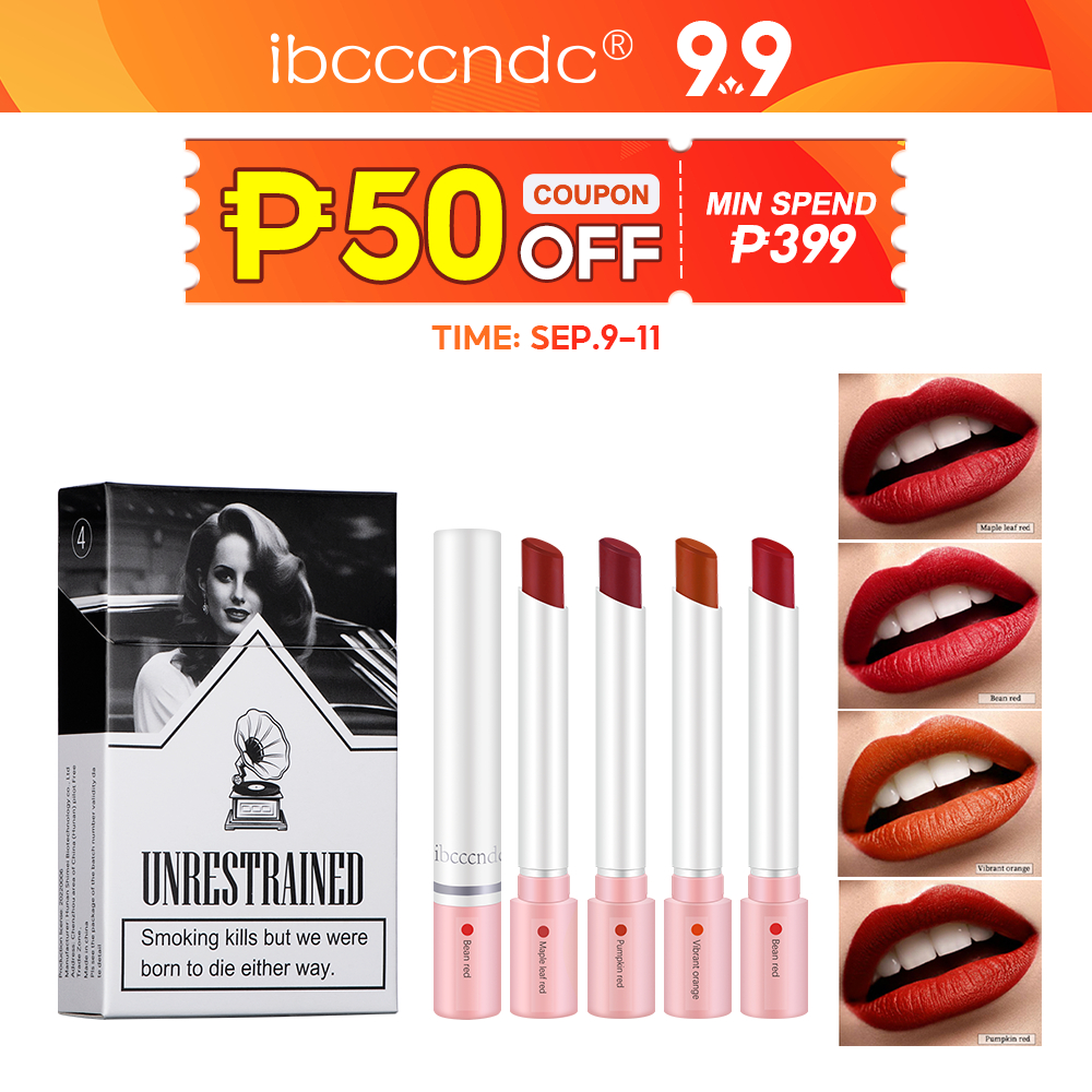 Cigarette Lipstick Set 4 Colors Matte Long Lasting Waterproof Matt ...