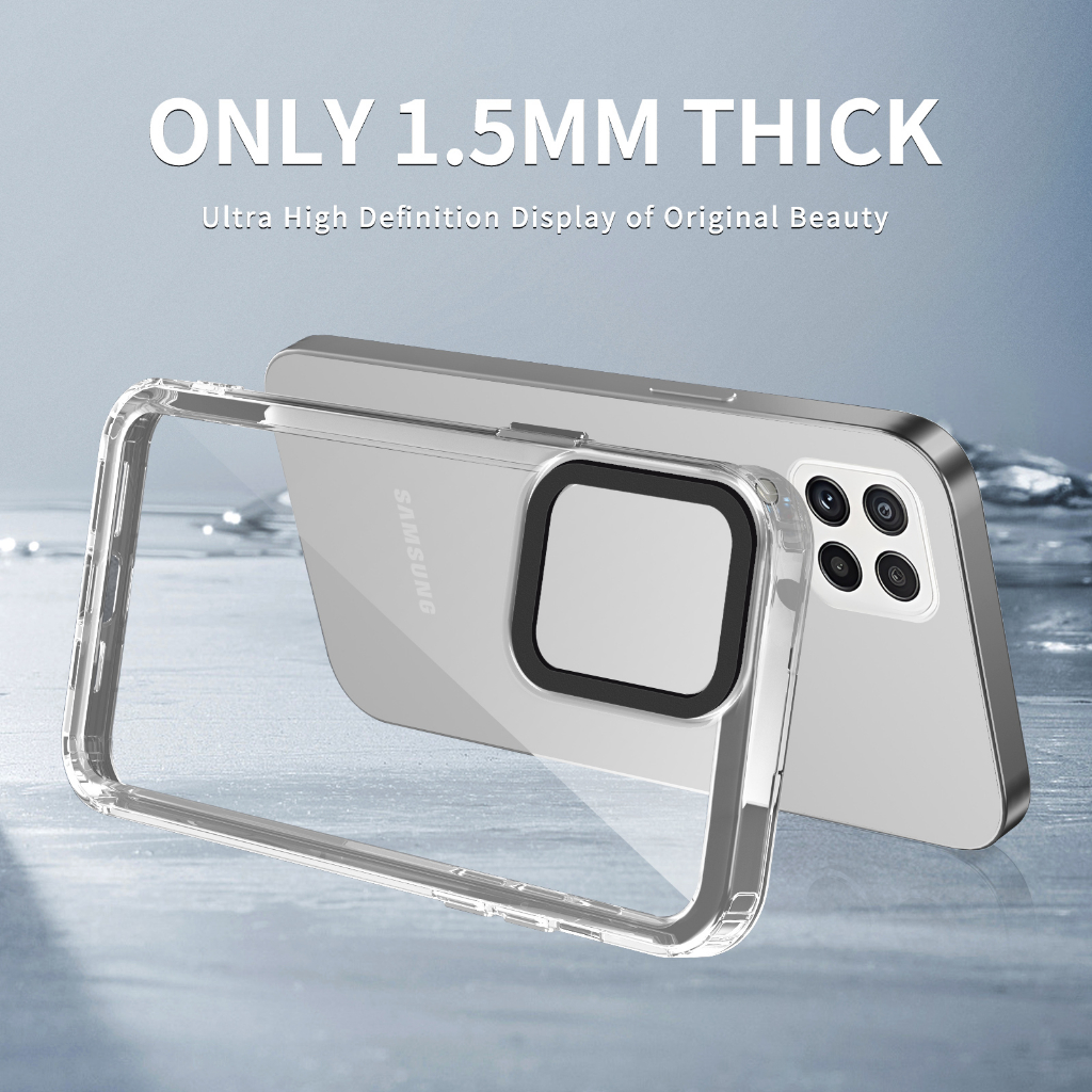 Ultra-thin Clear Silicone PC Protection Back Casing Samsung Galaxy A12 M12 A22 4G A32 5G A52 ...