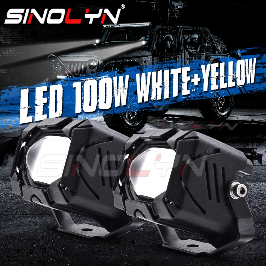 Sinolyn Mini Driving Light 100W Led Headlight Auxiliary Light For Car ...