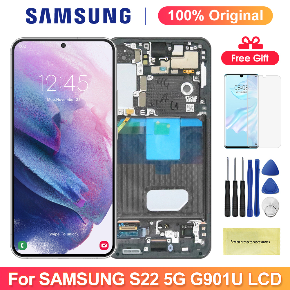 Original For Samsung S22 5G G901 LCD With Frame Display Touch Screen ...