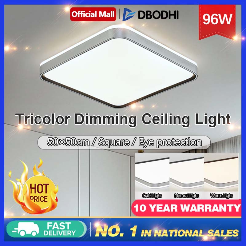DBODHI Full Spectrum LED Ceiling Light Living Room Tricolor Light ...