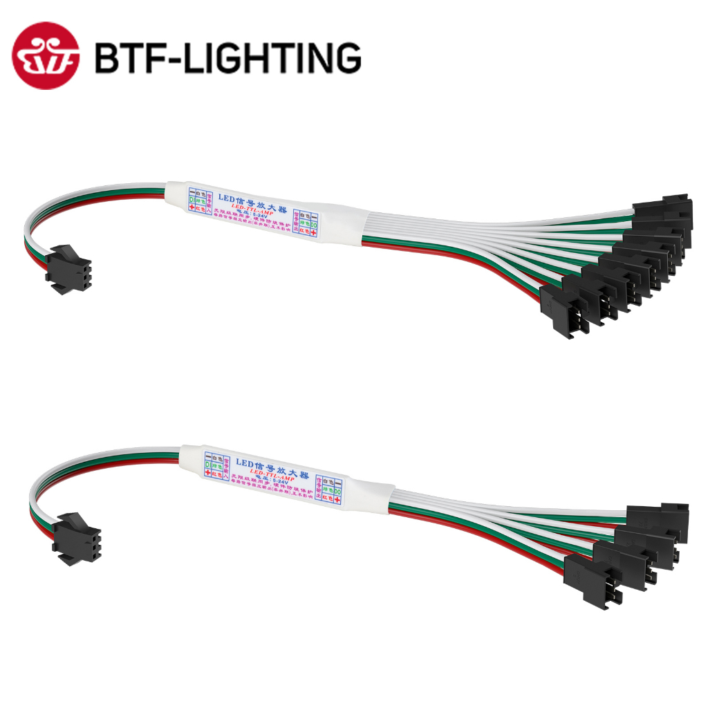 3Pin Mini TTL Signal Amplifier Repeater for WS2812B WS2811 16703 SK6812 ...