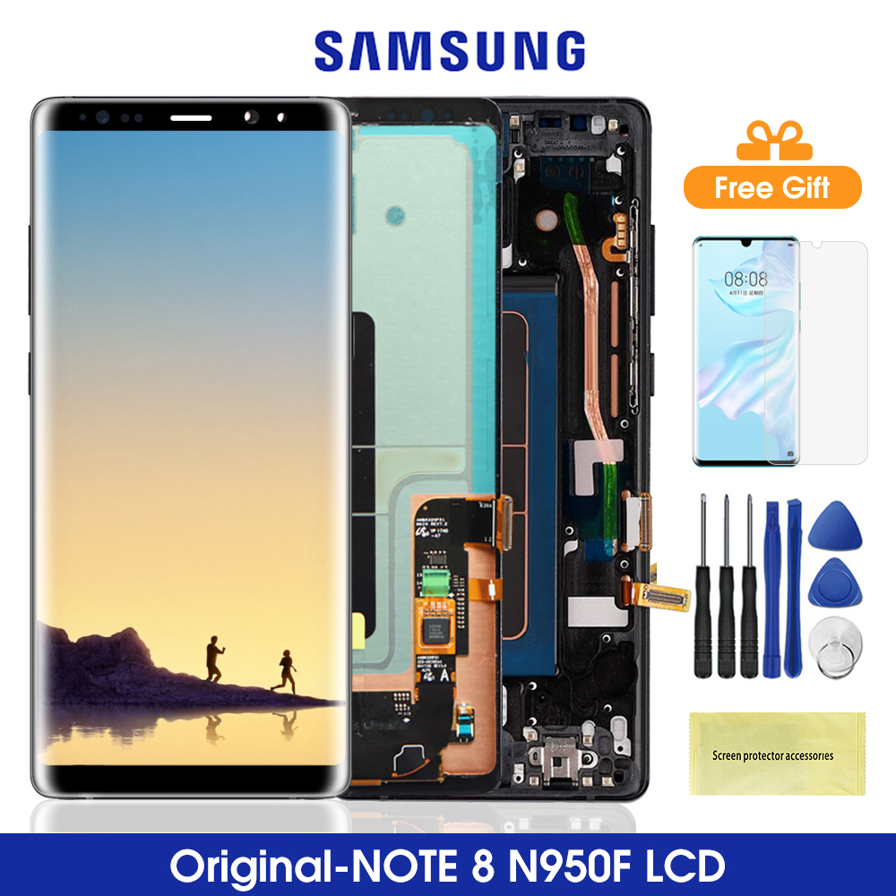For Samsung Note 8 N950 LCD With Frame N950FD N950U SM-N950A Display ...