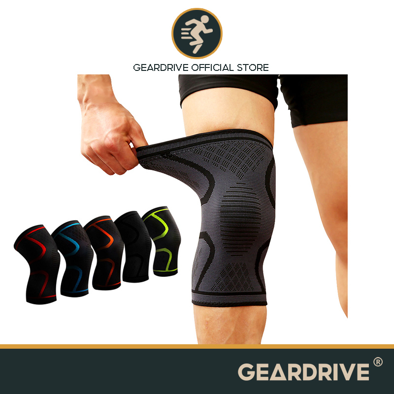 GEARDRIVE Fitness Running Cycling Knee Support Braces Elastic Nylon ...
