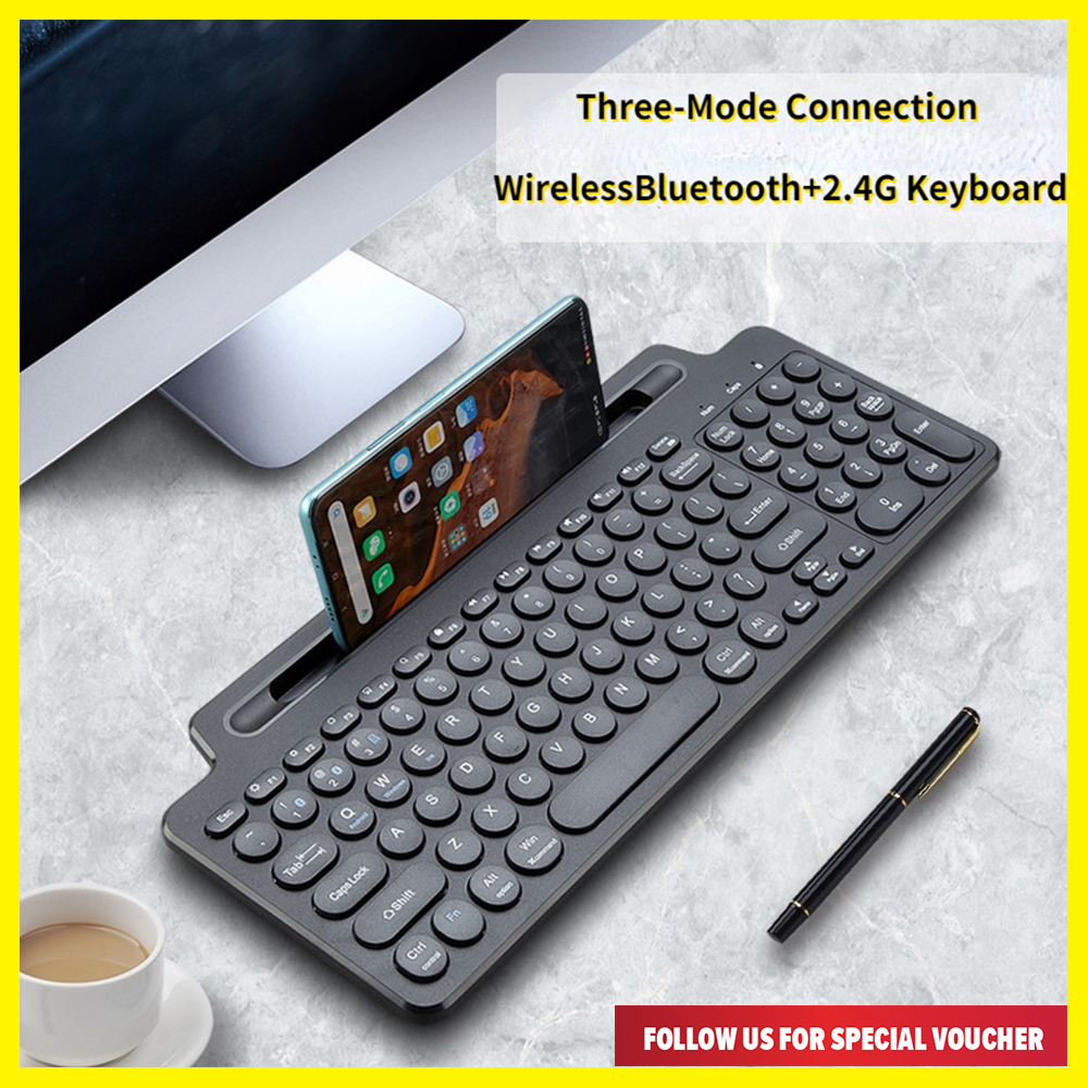 Wireless keyboard With Touchpad Bluetooth 2.4Ghz Universal keyboard ...