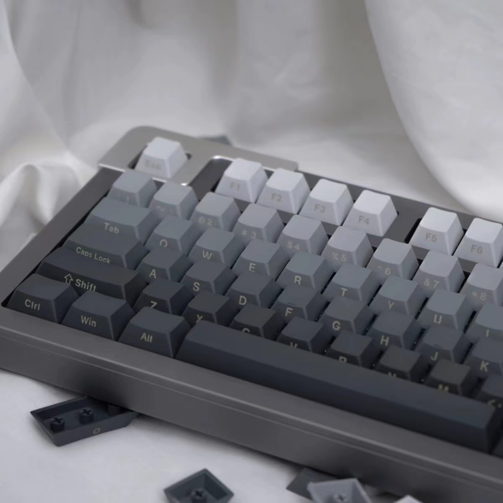 【Keycap Only】Grey/Purple/Cyan Side engraving/Front engraving Keycap 125 ...