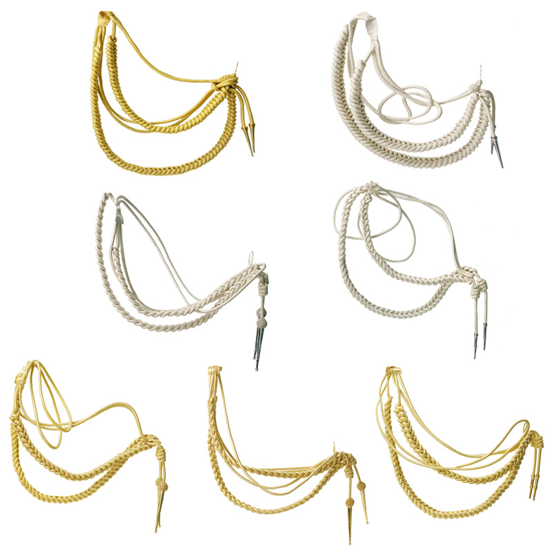 Uniform Aiguillette Military hand work Shoulder Rope Costume ...