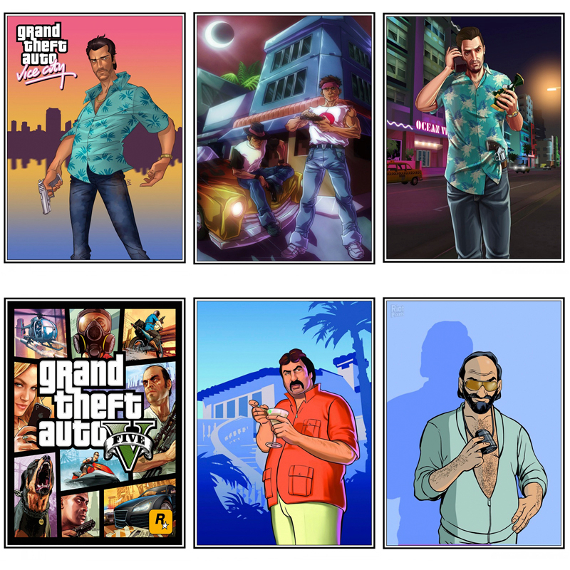 Grand Theft Auto Vice City POSTER A3 | Shopee Philippines