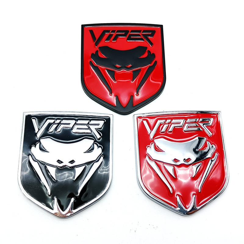 3D New VIPER Viper Car Sticker Shield Plate Car Logo Suitable for ...