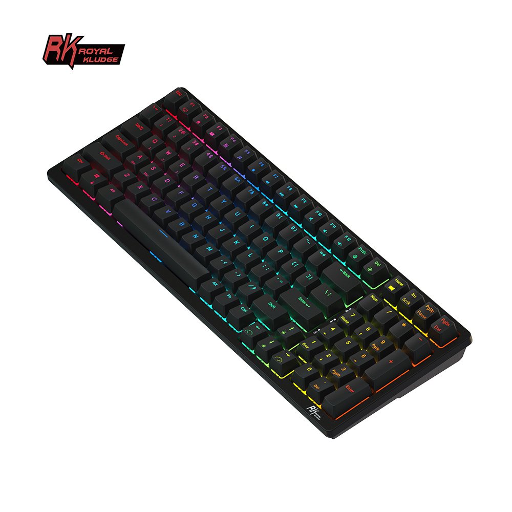 RK ROYAL KLUDGE RK98 Tri-Mode Bluetooth 2.4g Wired Hot-Swappable ...