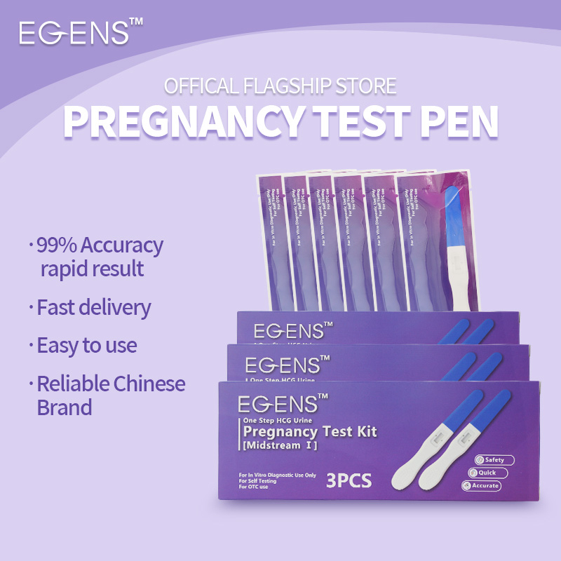 EGENS 3 pcs HCG Pregnancy Test Midstream Diagnostic Kit for HCG UPT Pen ...