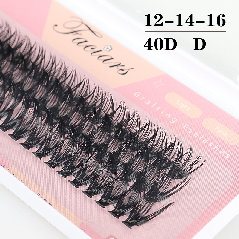 8Rows 160PCS 40D Mink Extension Eyelashes 5 Rows 100Clusters 10D 20D ...