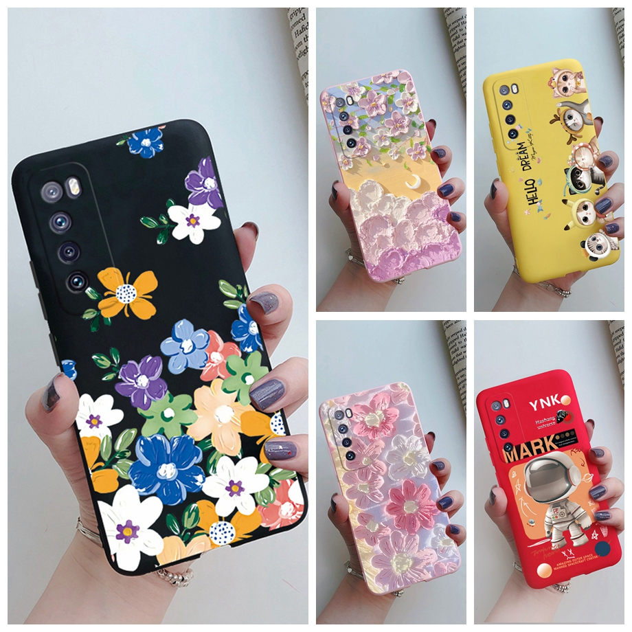 Huawei nova 7 5G Case Fashion Flower Cartoon Painted Phone Case For ...