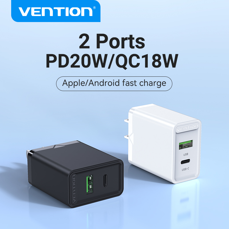 Vention Fast Charger 18w Usb Power Adapter Mini PD Quick Charge Adapter ...