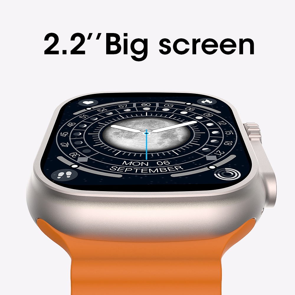 YAQING S8 Pro ultra Smart Watch 2.2inch Bluetooth call , Waterproof ...
