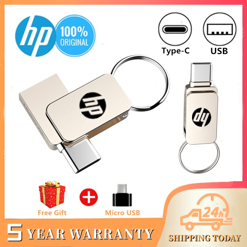 3-in-1 Mini Metal Waterproof C-type OTG PenDrive 32GB 128GB 512GB 1TB ...