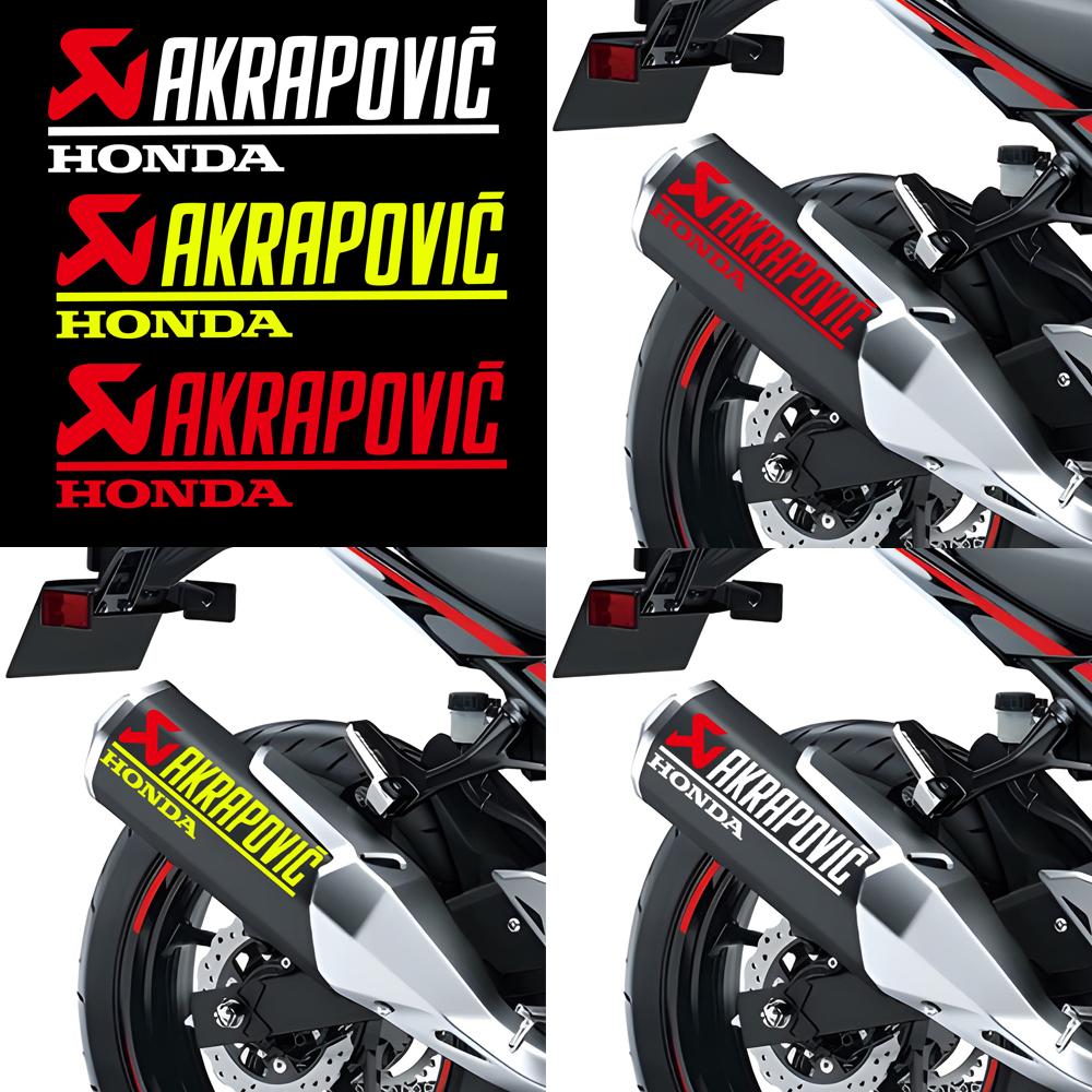 AKRAPOVIC Logo Emblem Reflective Sticker Motorcycle Scooter Motor Bike ...