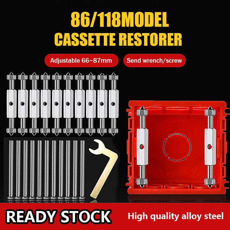 10pcs Length Adjustable Cassette Repairer Screw 86 Type Lever Wall ...