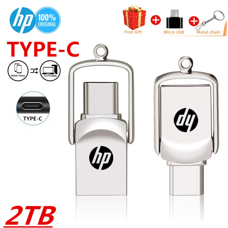 HP Mini 3-in-1 Metal Waterproof PenDrive 16GB 32GB 128GB 512GB 1TB 2TB ...