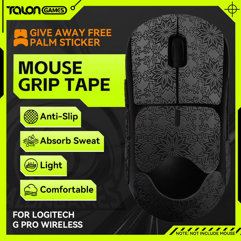 TALONGAMES Mouse Grip Tape Snow pattern For Logitech Gpro Wireless ...