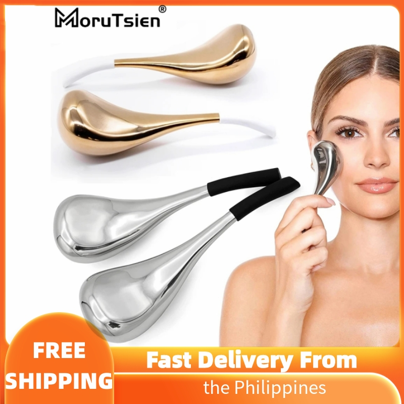 2PCS Cryo Sticks Ice Globes Luxury Freeze Steel Ergonomics Face Roller ...