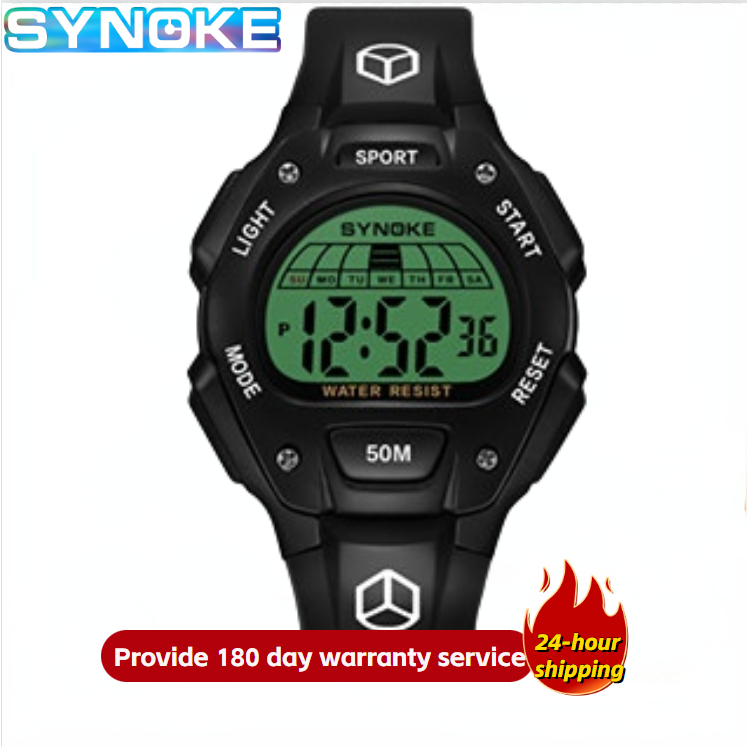 SYNOKE Men Watch Waterproof Sports Digital Couple Watch LED Display ...