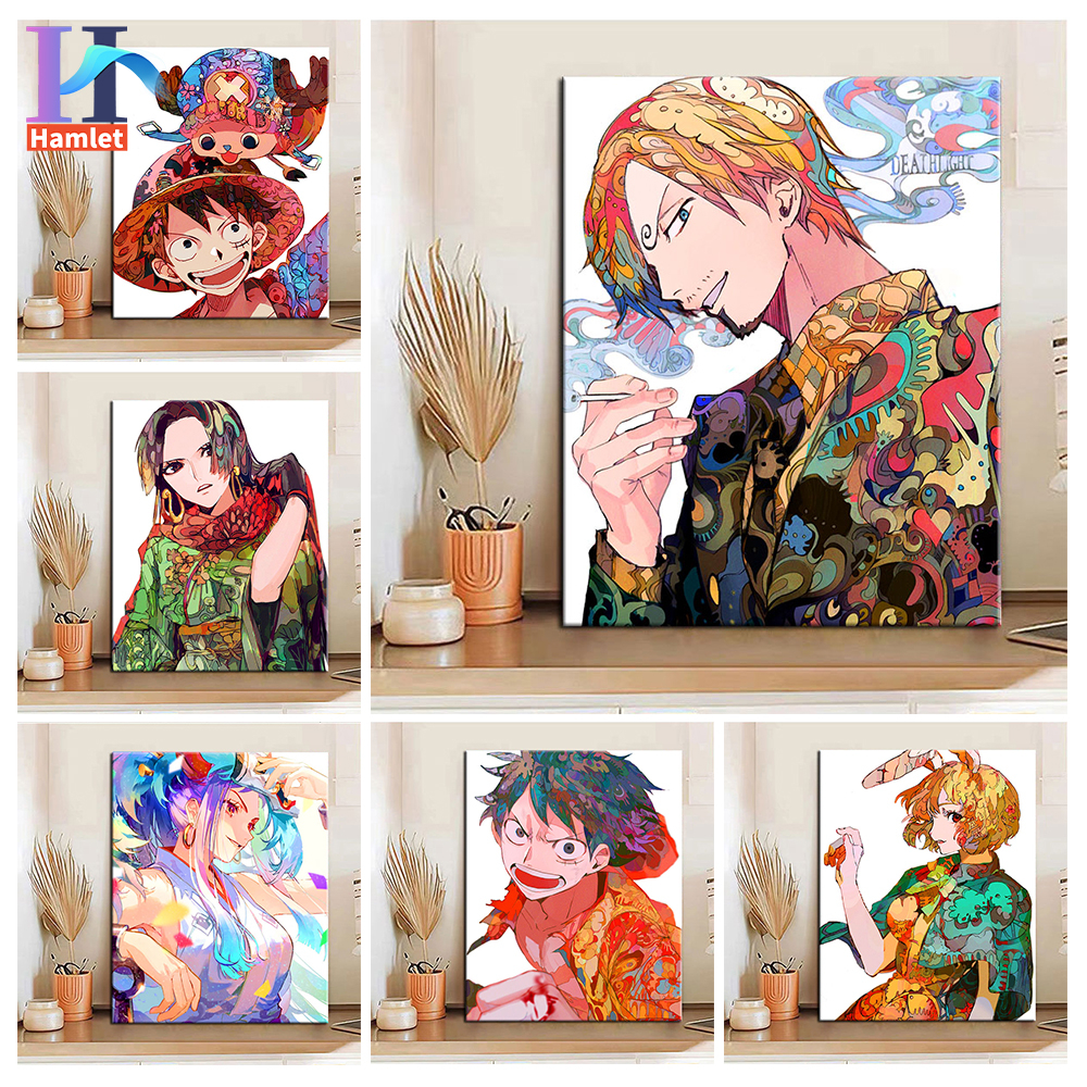 Hamlet【40*50cm】One Piece/Luffy/Paint By Number/Acrylic Coloring ...