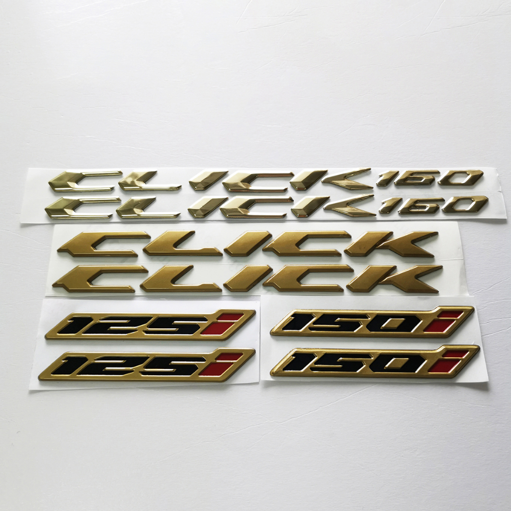 Honda Click 160 200 125i 150i Emblem For Motorcycle 3D Letter Original ...