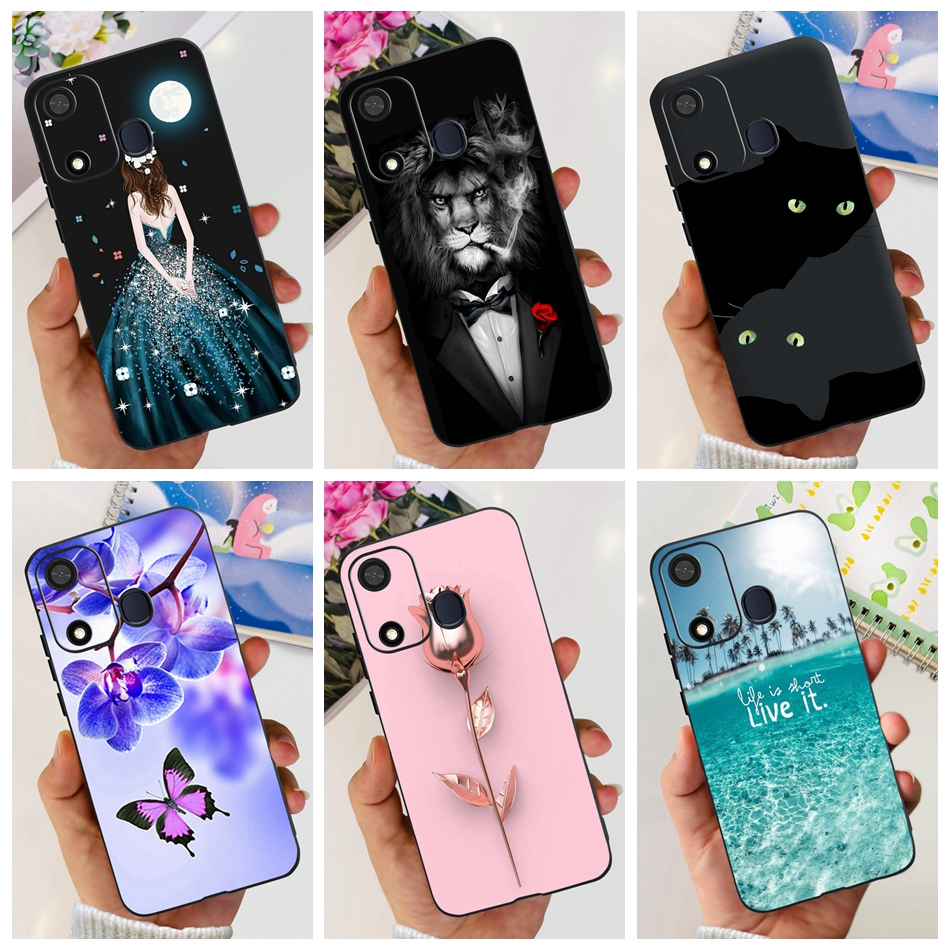 Itel A27 P17 A551L itel A57 Case Fashion Painted Soft Silicone TPU ...