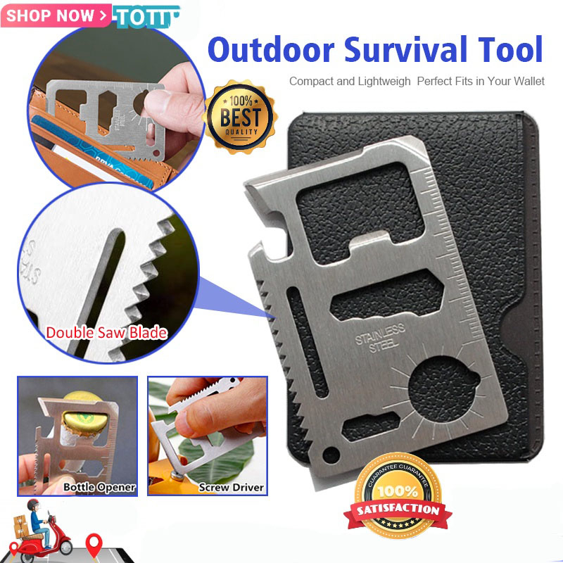 11 in 1 Camping Outdoor Multi-Tool Survival tool Stainless Steel ...