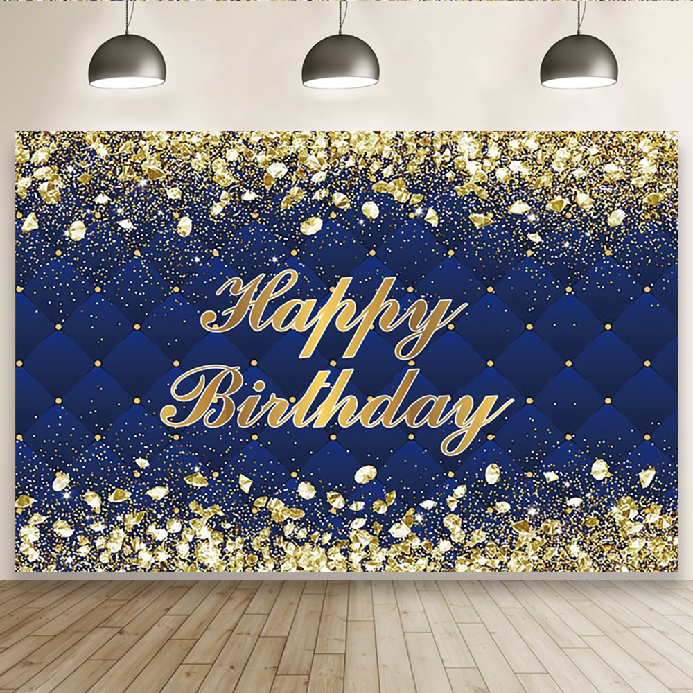 Golden blue Spots Backdrop Vinyl Photography Backdrop Vintage Astract ...