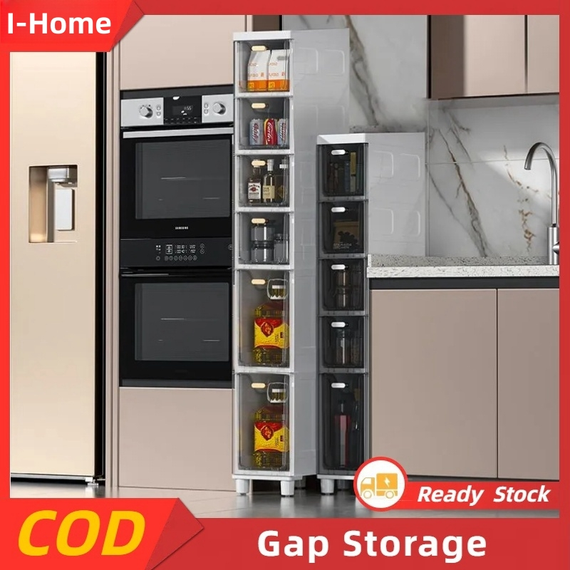 【Kitchen Storage Cabinet】18cm Narrow Drawer Slim Cabinet Storage ...