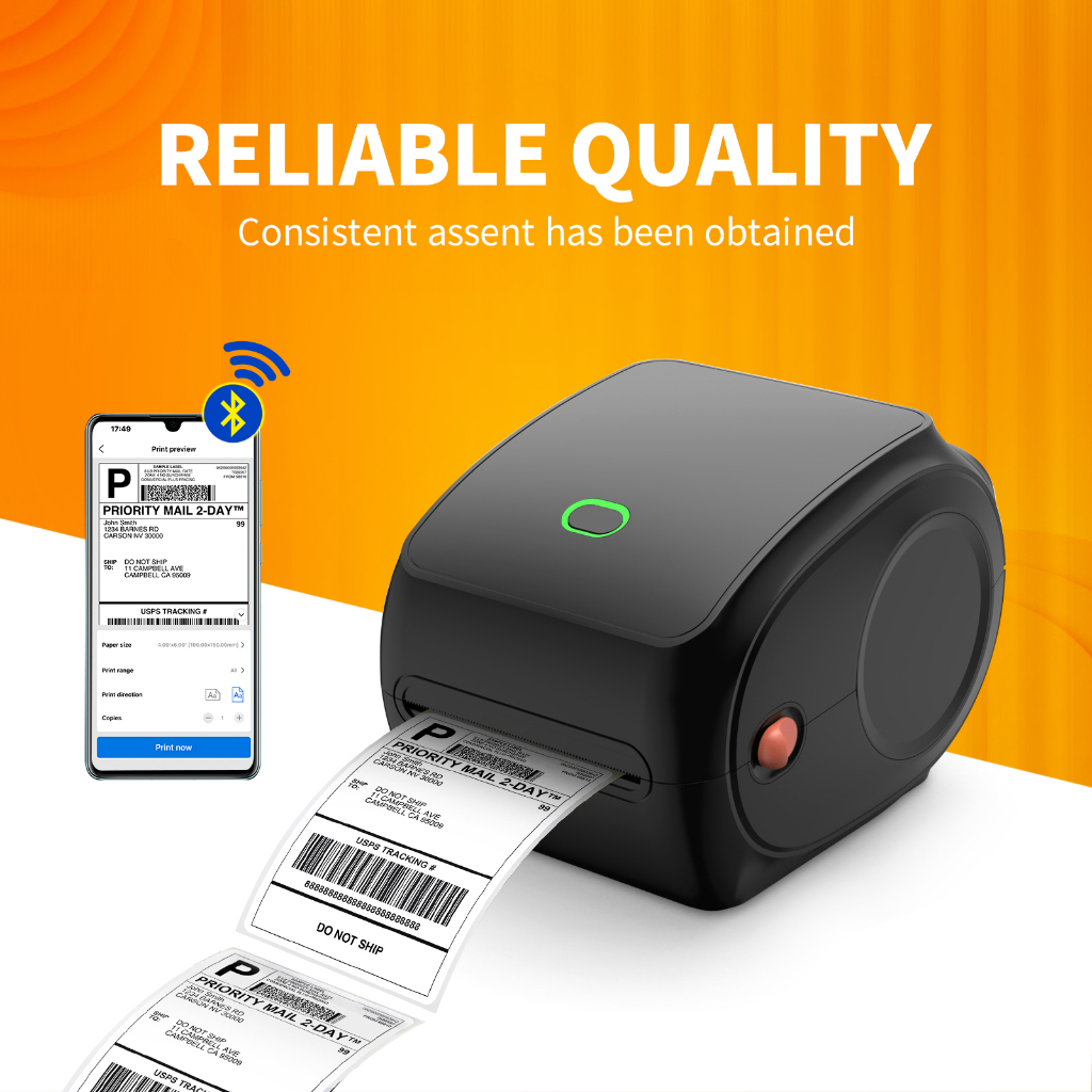 Flashlabel Professional A6 Waybill Printer-Y468, USB & Bluetooth ...
