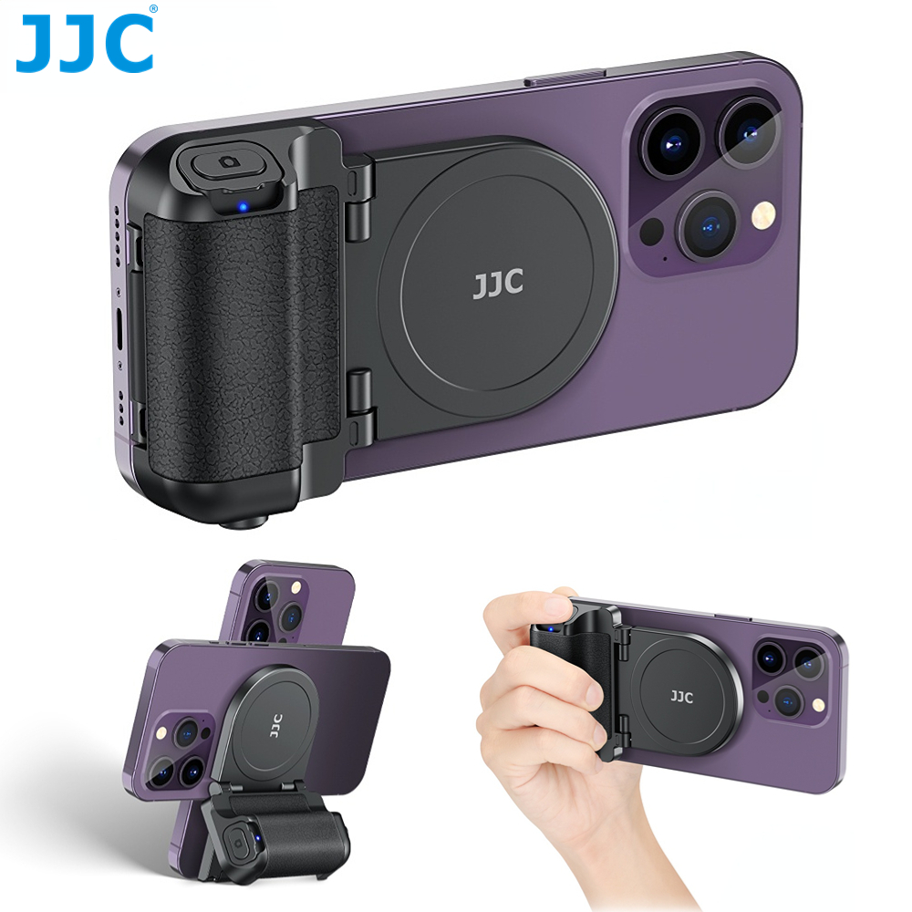 JJC Magnetic Phone Grip Bluetooth Remote Shutter Desktop Stand for ...