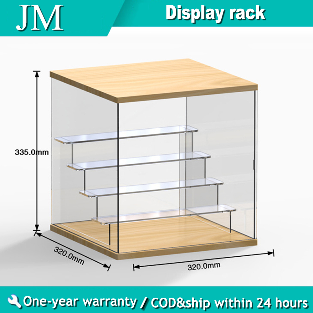【COD】 Acrylic Display Rack Riser with Lights Dustproof Detachable ...