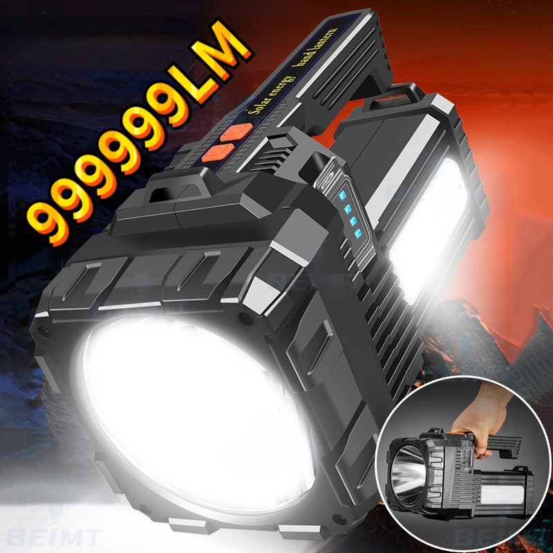 Big flashlight rechargeabl waterproof original heavy duty solar ...