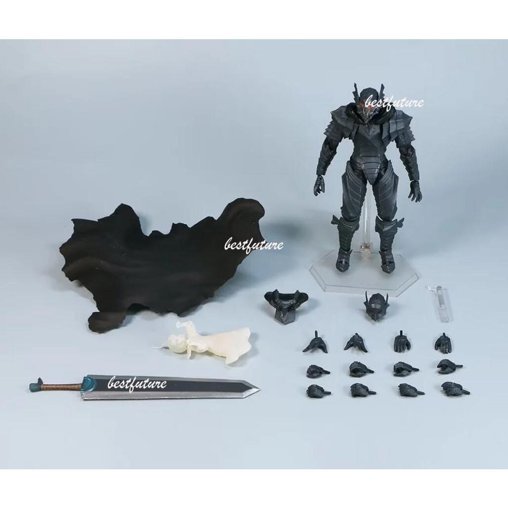 Berserk Figma Sp-046 #359 GUTS: Black Swordsman Ver. Repaint Edition ...