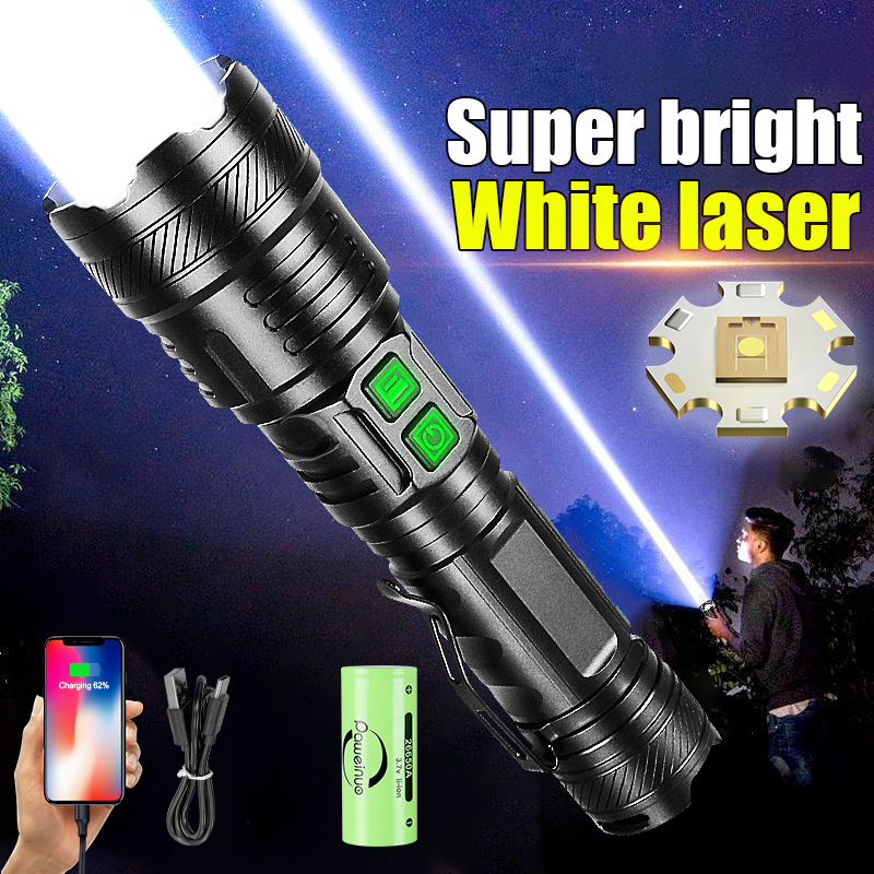 LED flaslight heavy duty flash light emergency light chargeable ...
